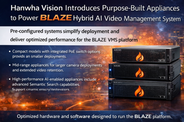 Hanwha Vision Introduces BLAZE Appliances For Hybrid AI VMS | Security ...